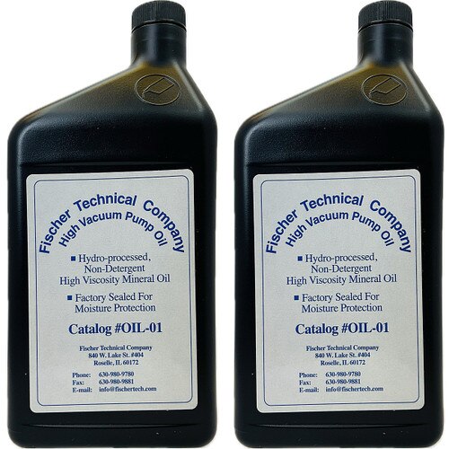 OIL-PK | Fischer Technical High Vacuum Pump Oil (2 x 1 Quart Bottles)