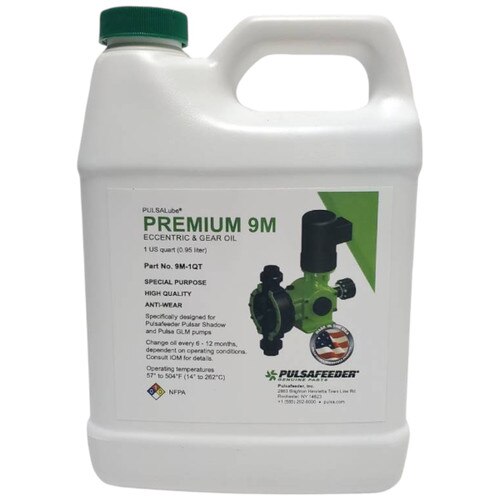 9M-1QT | Pulsafeeder PULSALube PREMIUM 9M, Eccentric and Gear Oil, 1 Quart